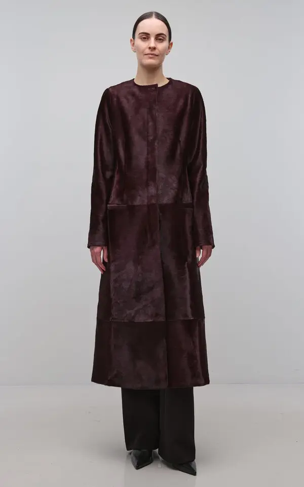 Simkhai Calf Hair Leather Coat