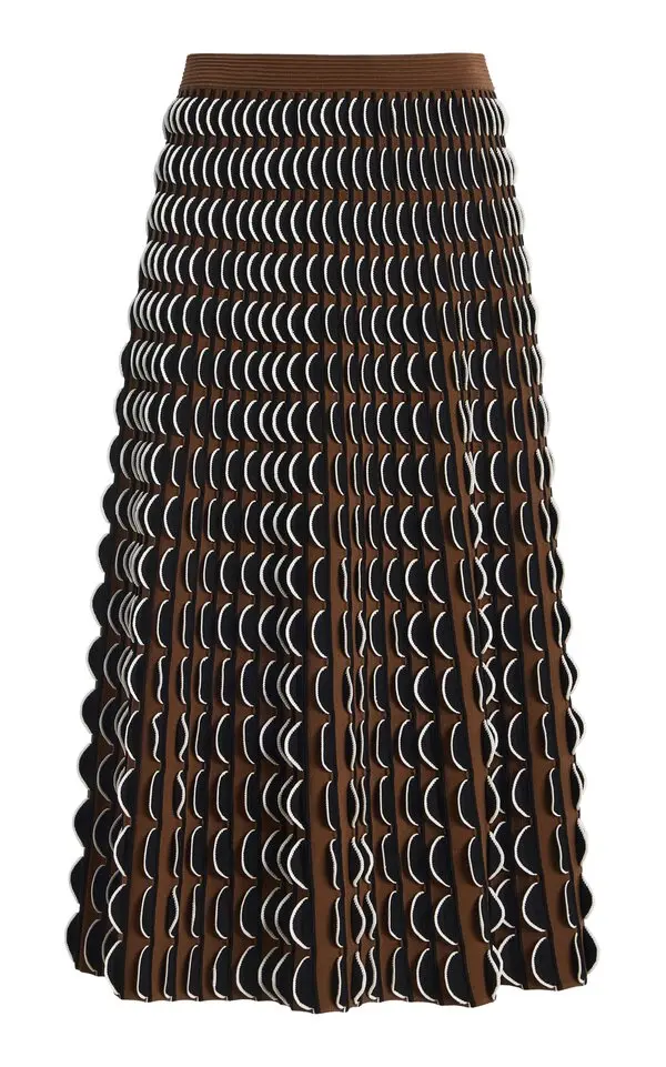 Simkhai Textured Midi Skirt
