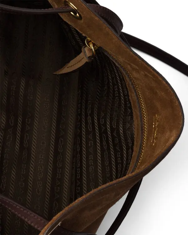 Prada Large Suede Tote