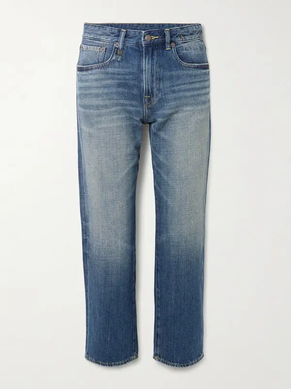 R13 Romeo High-rise Straight-leg Jeans - Blue