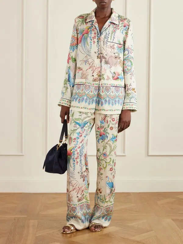 Etro Printed Satin Shirt
