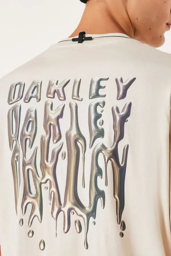 Oakley Stacked Metal Logo Graphic Tee - Ivory