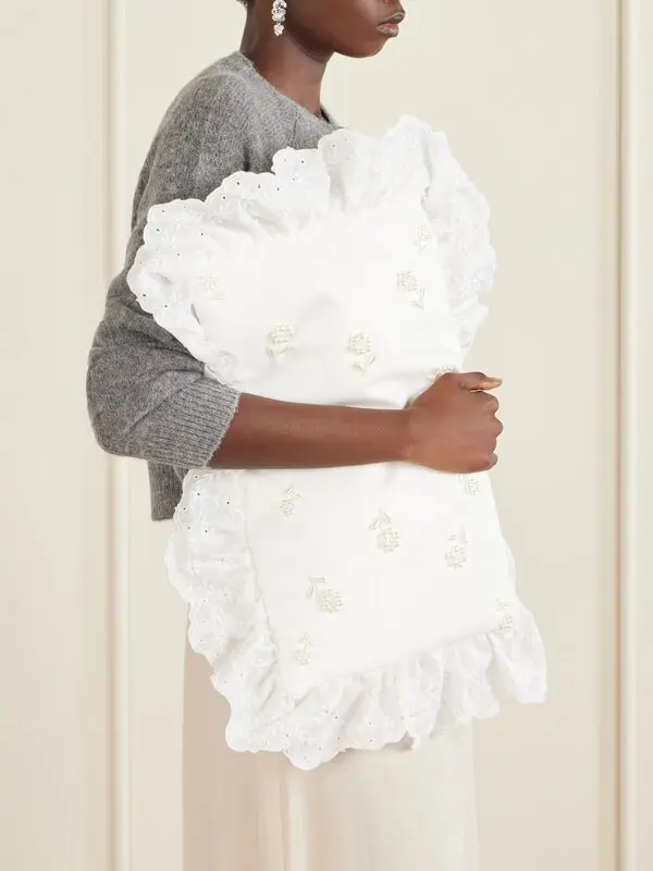 Simone Rocha Pillowcase Twill Clutch