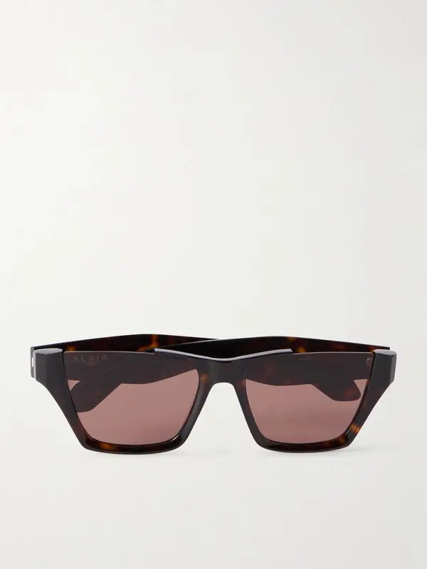 Alaïa Square-frame Sunglasses - Brown