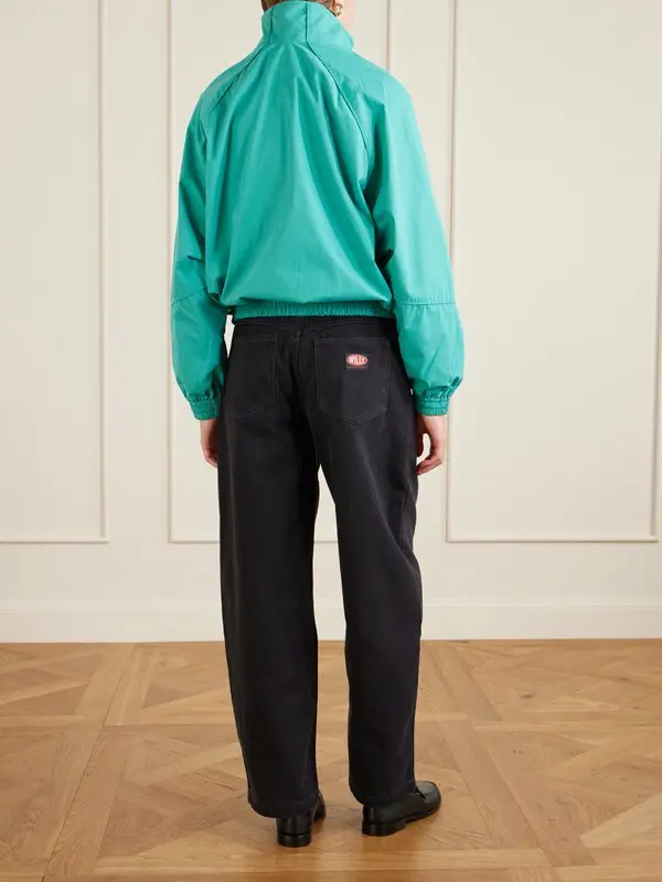 WILLY CHAVARRIA Ruff Rider Embroidered Cotton Track Jacket - Green