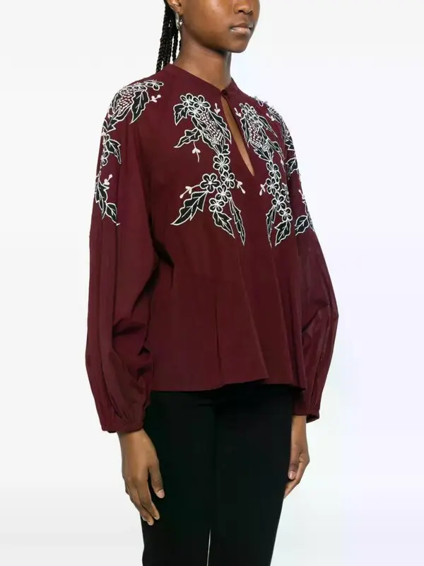 Essentiel Antwerp Floral Embroidered Blouse