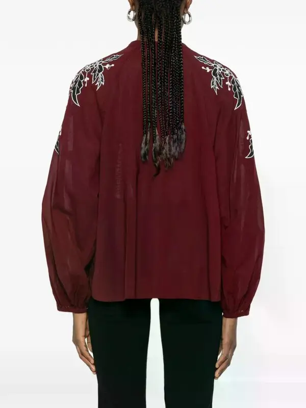 Essentiel Antwerp Floral Embroidered Blouse