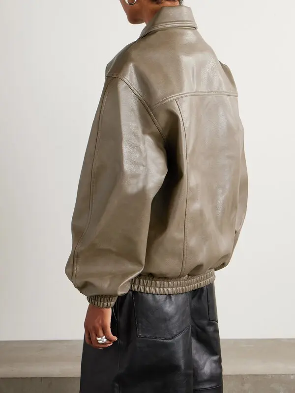THE FRANKIE SHOP Prescott Oversized Jacket - Green