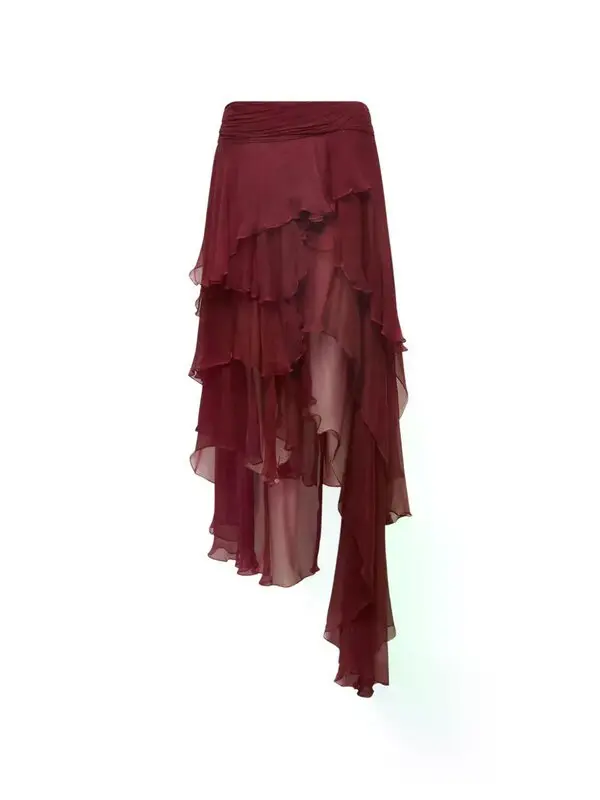 STOLEN STORES Layered Asymmetric Hem Skirt