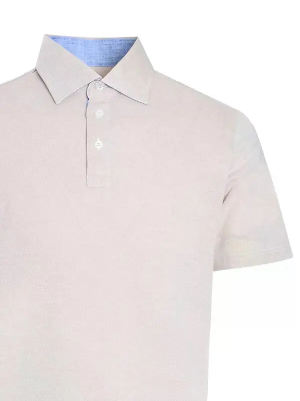 LUIGI BORRELLI Short-sleeve Polo - Neutrals