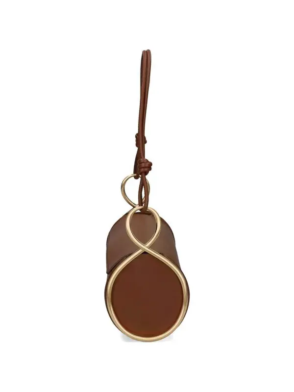 Cult Gaia Dahlia Cylindrical Shoulder Bag - Brown