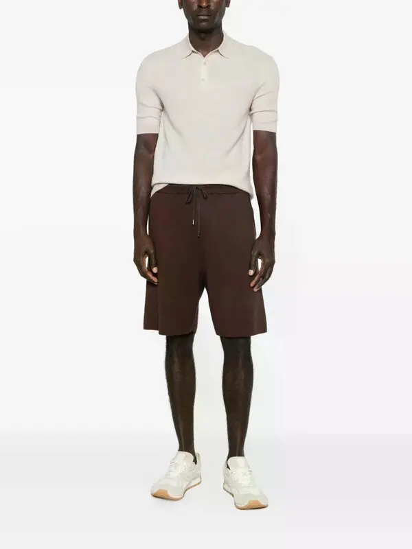 Eric Bompard Knit Straight-cut Shorts