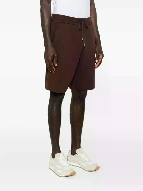 Eric Bompard Knit Straight-cut Shorts