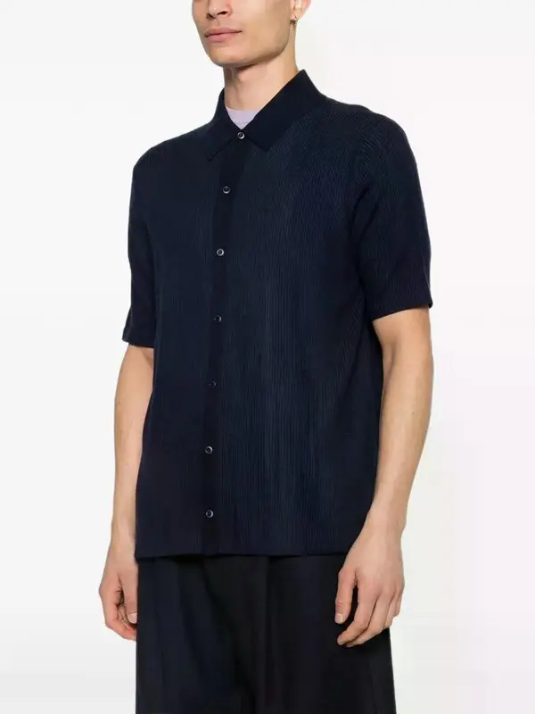 Eric Bompard Ribbed Buttoned Shirt