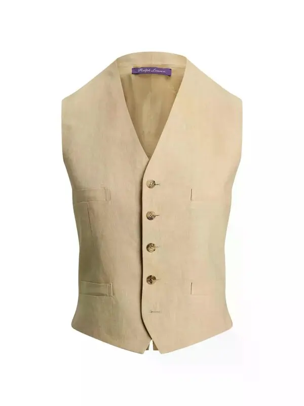 Ralph Lauren Jaiden Linen Vest - Neutrals