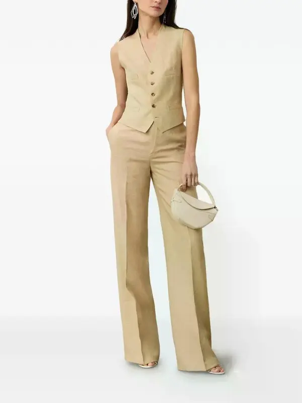 Ralph Lauren Jaiden Linen Vest - Neutrals