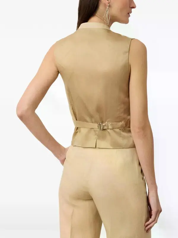 Ralph Lauren Jaiden Linen Vest - Neutrals
