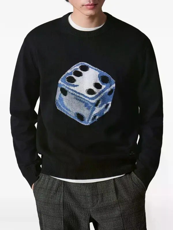 Paul Smith Dice Print Sweater - Black