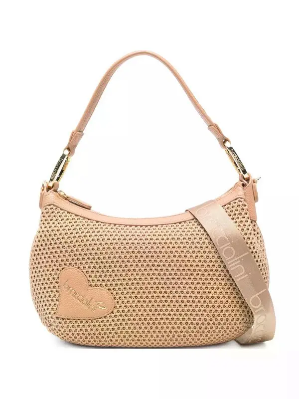 BRACCIALINI Beth Tricot Shoulder Bag - Neutrals