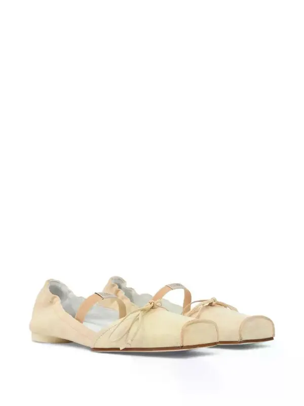 MAISON MARGIELA Square Toe Strap Ballerina Shoes