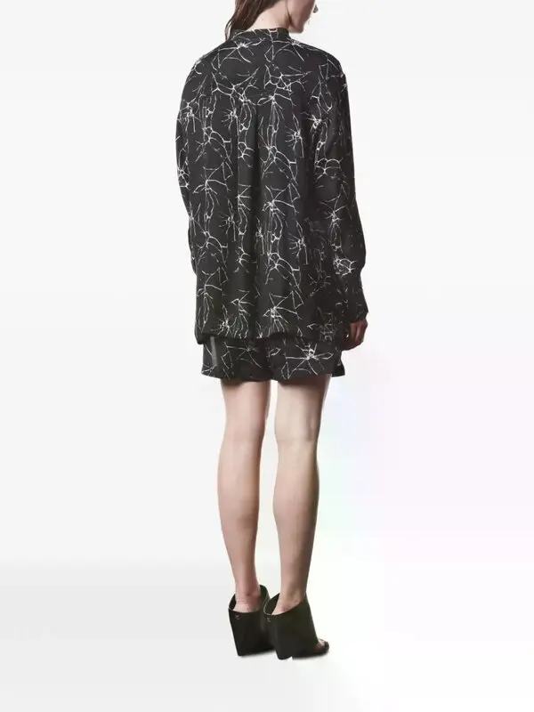 THOM KROM Marble-print Shirt