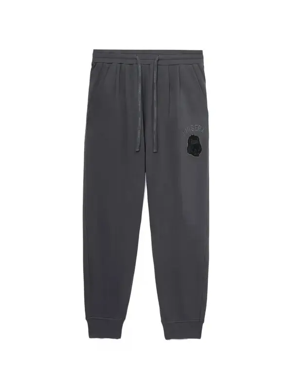 FINGERCROXX Embroidered Trousers - Grey