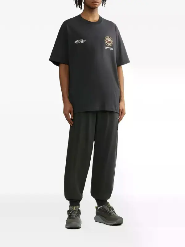 FINGERCROXX Embroidered Trousers - Grey