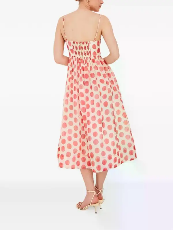 Cara Cara Pero Polka-dot Midi Dress