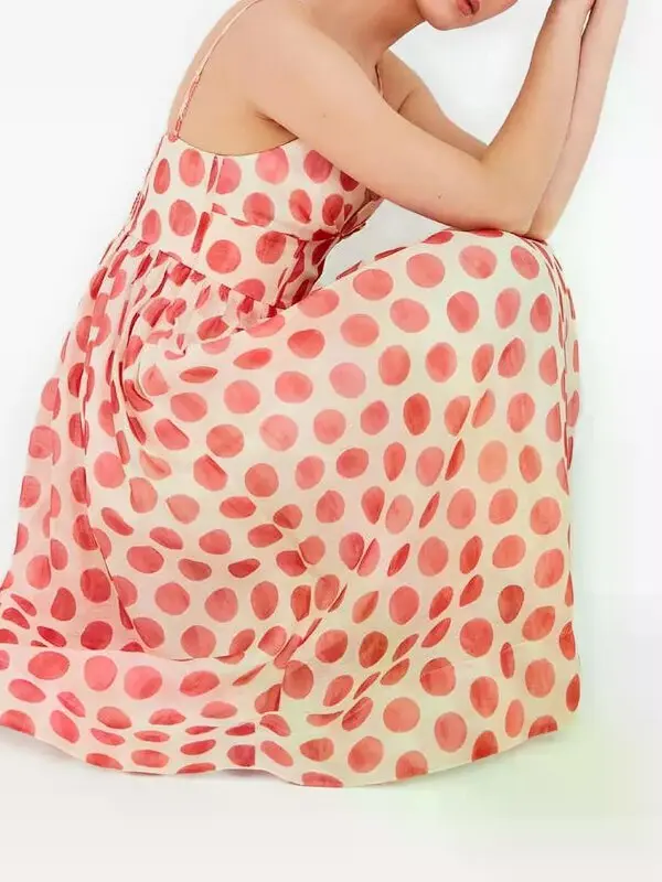 Cara Cara Pero Polka-dot Midi Dress
