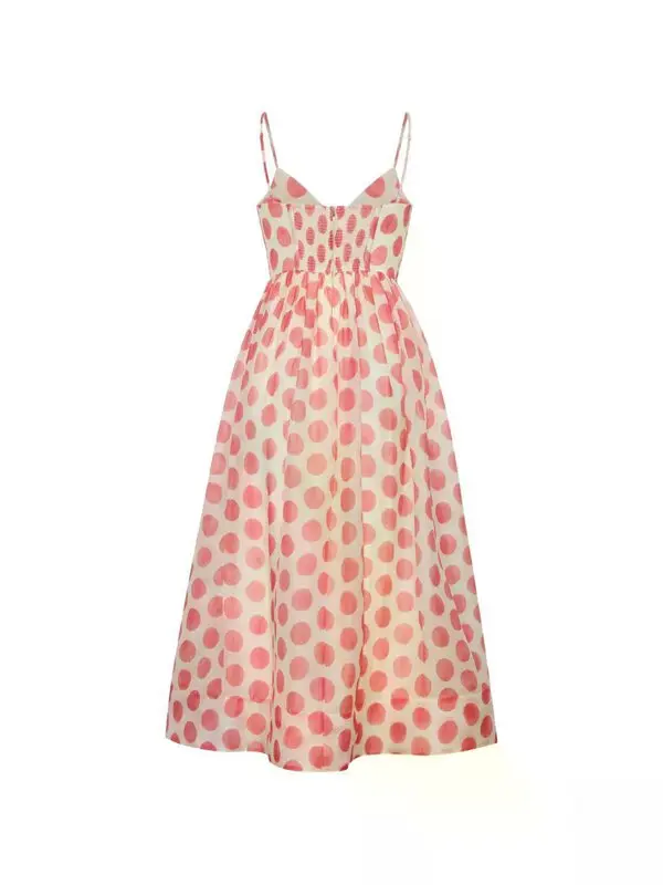 Cara Cara Pero Polka-dot Midi Dress