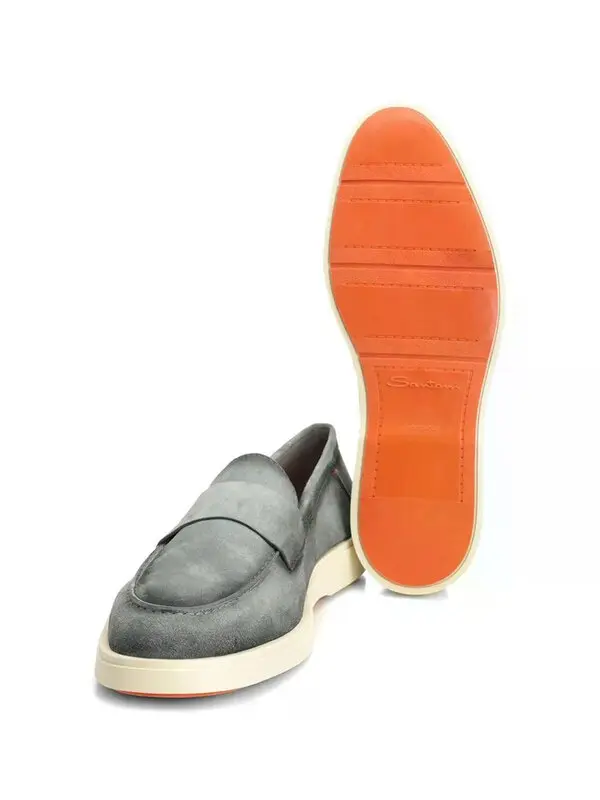 Santoni Suede Loafer - Grey