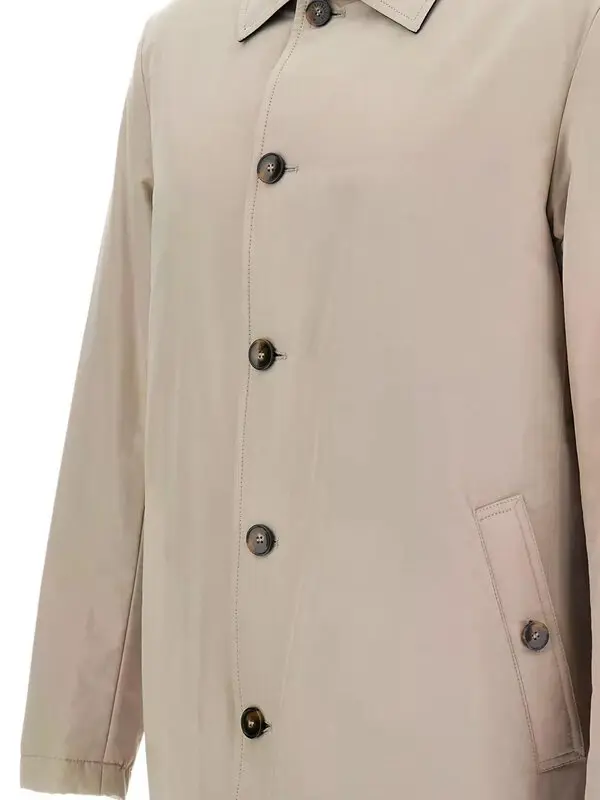 L'IMPERMEABILE Button-fastening Raincoat - Neutrals