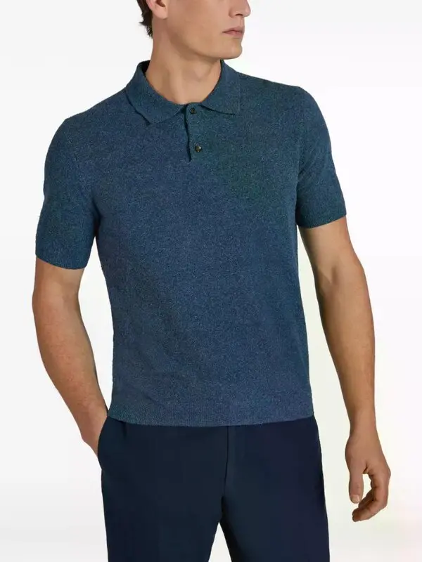 ZANONE Bouclé Polo Shirt