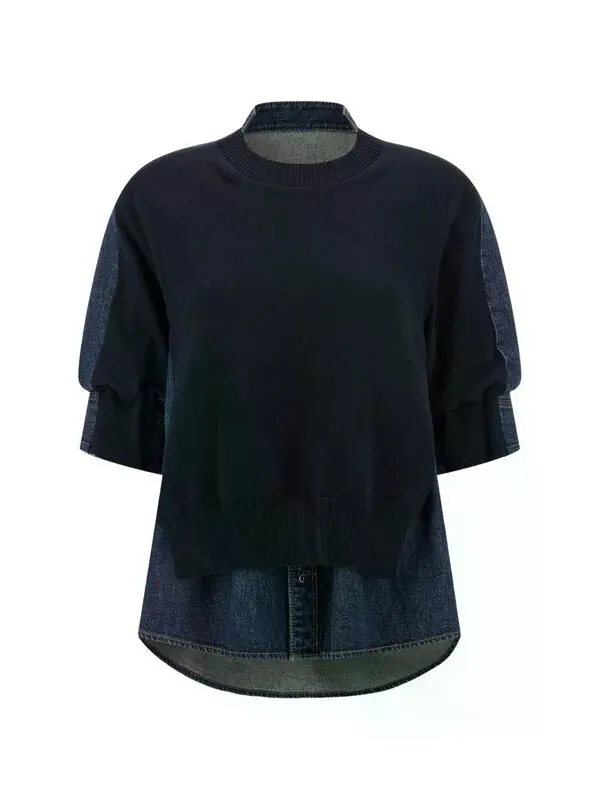 Sacai Shirt-style Top With Contrast Panelling