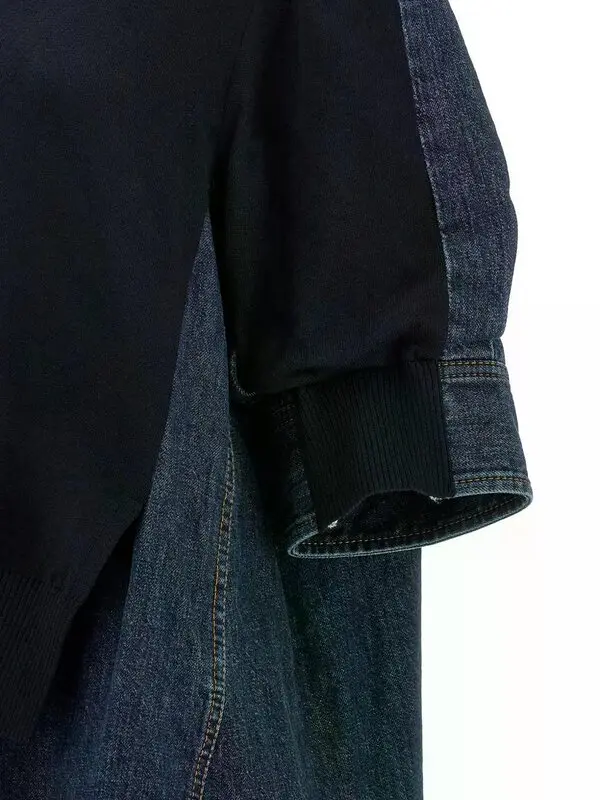 Sacai Shirt-style Top With Contrast Panelling