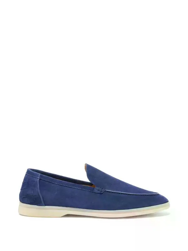 SCAROSSO Ludovico Suede Loafers - Blue