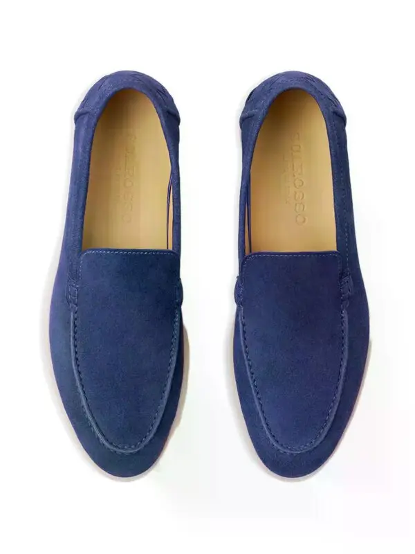 SCAROSSO Ludovico Suede Loafers - Blue