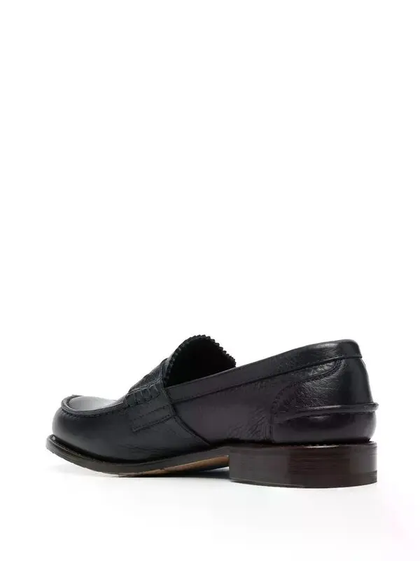 Premiata Pebbled-texture Slip-on Loafers