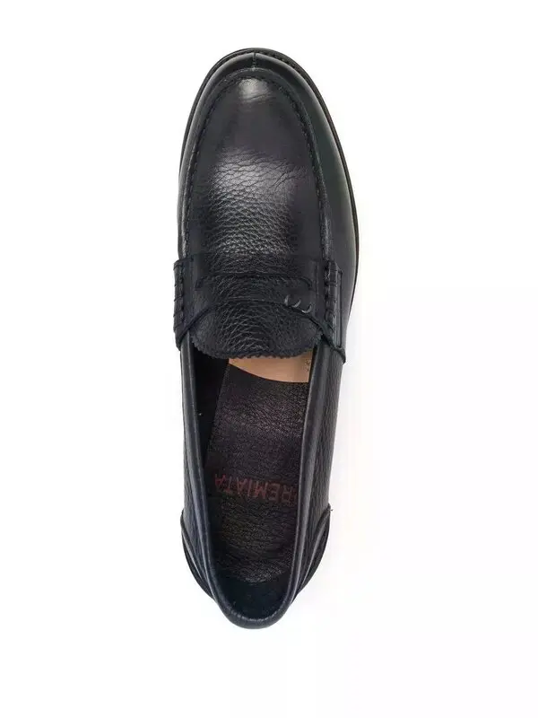 Premiata Pebbled-texture Slip-on Loafers