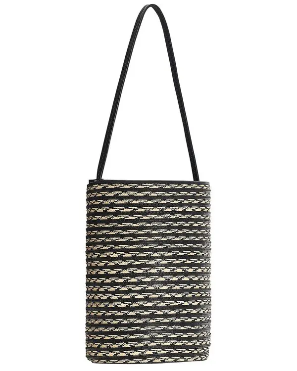 THE ROW Beau Raffia Tote Bag - Black & Natural