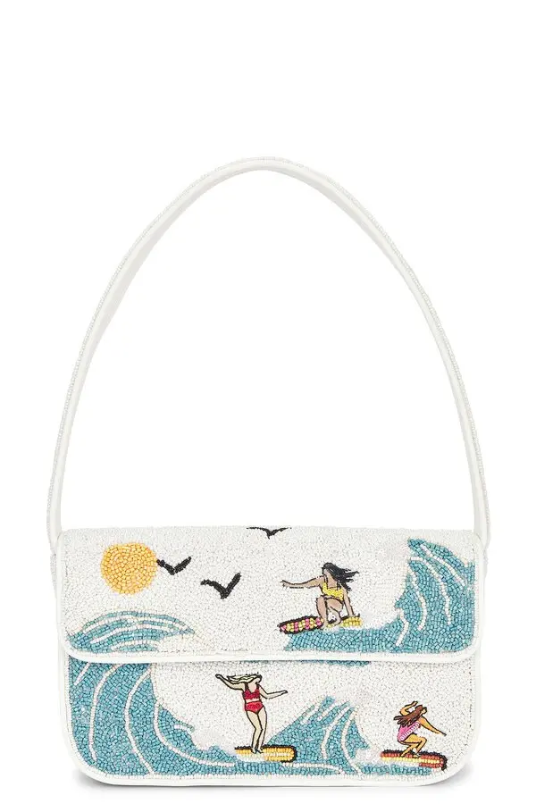 Staud Tommy Beaded Bag - Surf Babes