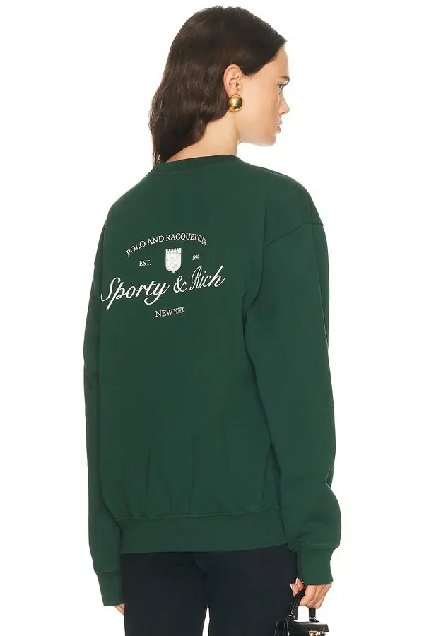 SPORTY & RICH Syracuse Crewneck Sweatshirt