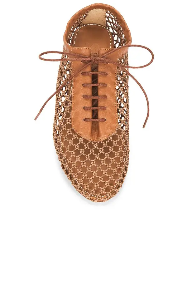 Staud Kit Lace Up Flat