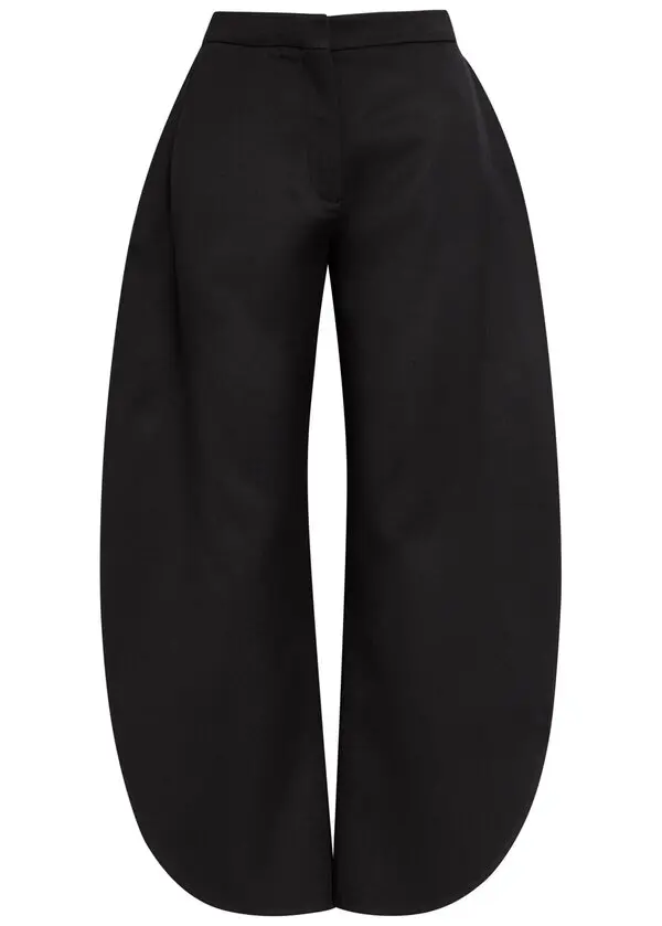 Alaïa Sculpted Wool Trousers - Black