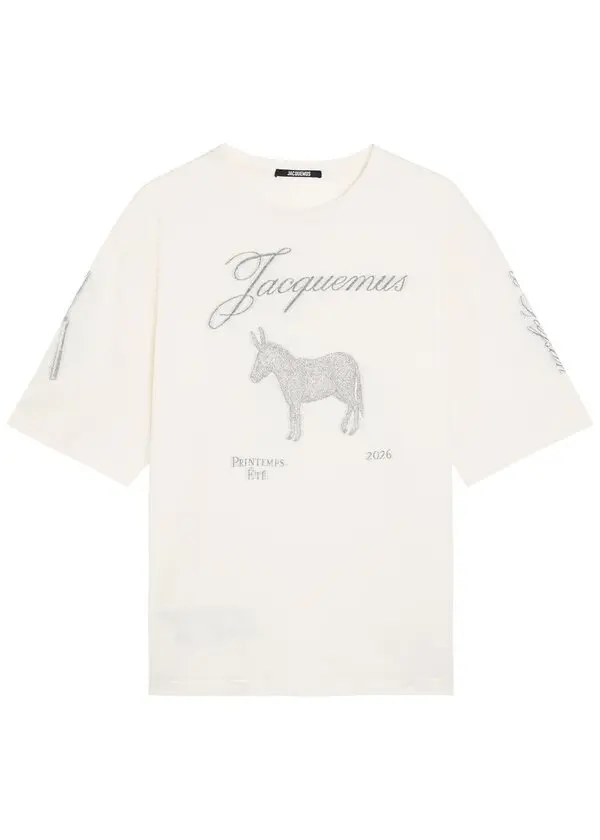 Jacquemus Le T-shirt Ane Jacquard Cotton T-shirt