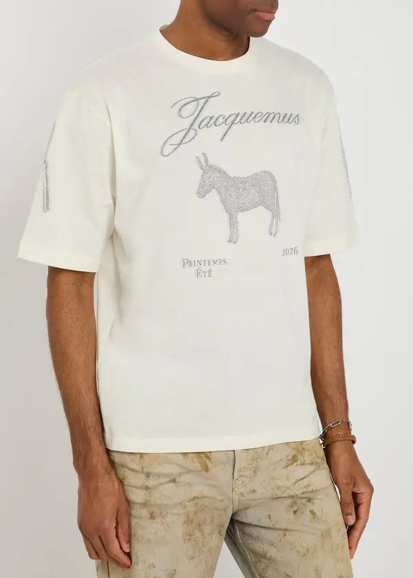 Jacquemus Le T-shirt Ane Jacquard Cotton T-shirt
