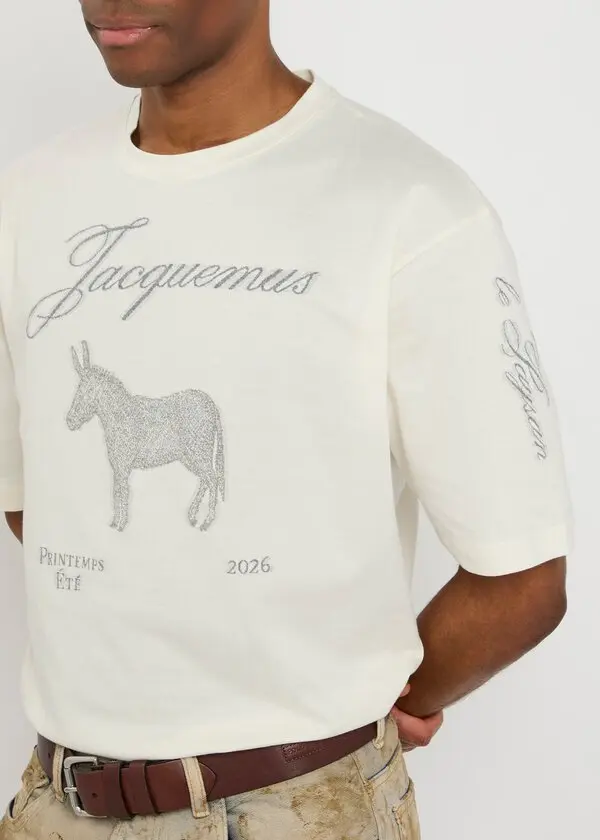 Jacquemus Le T-shirt Ane Jacquard Cotton T-shirt