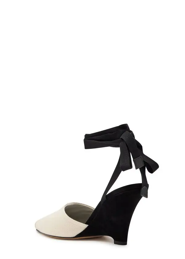 Jacquemus Les Espadrilles 80 Canvas Wedge Sandals