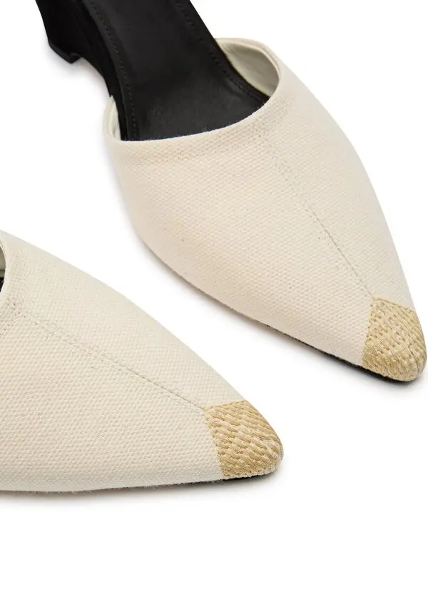 Jacquemus Les Espadrilles 80 Canvas Wedge Sandals