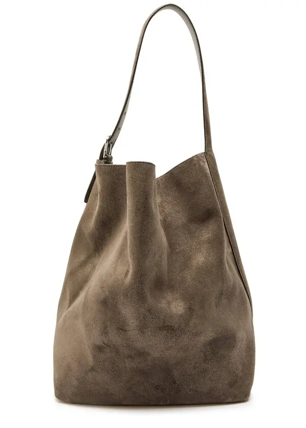 TOTEME Belted Suede Tote